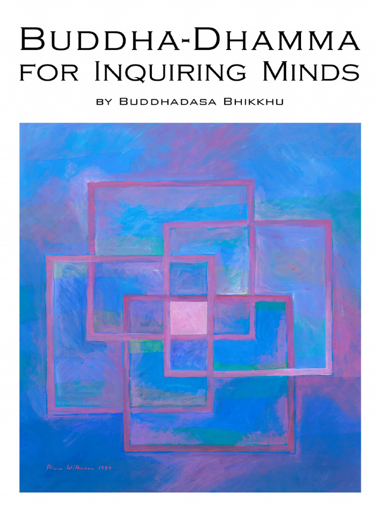 1708 Buddha Dhamma for Inquiring Minds Buddhadasa | PDF | Śūnyatā | Senses