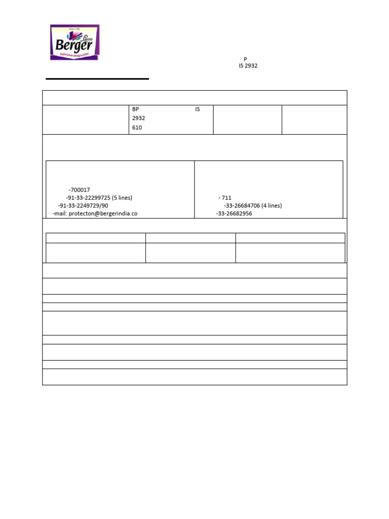 MSDS - BP Synthetic Enamel Is 2932 - 00 - 113 | PDF | Firefighting | Oxide