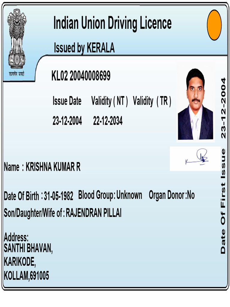 Driving License | PDF