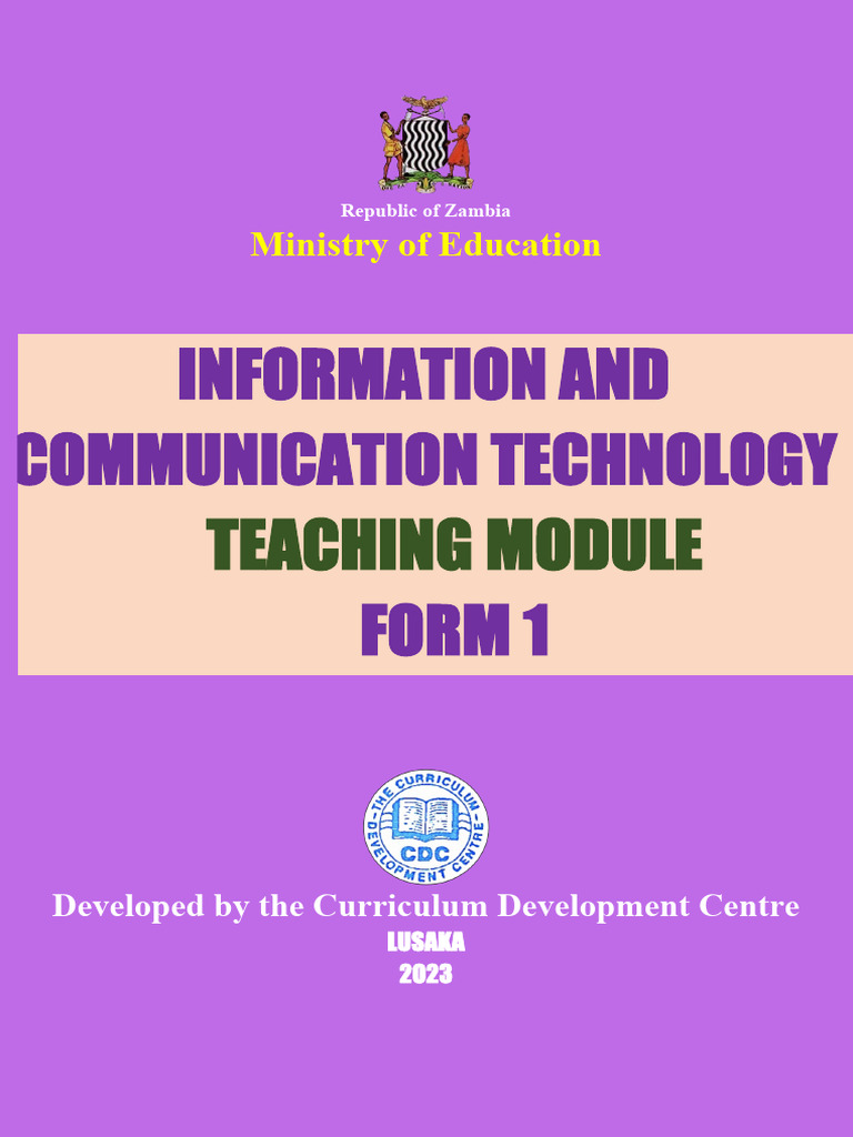 Form 1 Ict Module Sample | PDF | Educational Technology | Information And Communications Technology