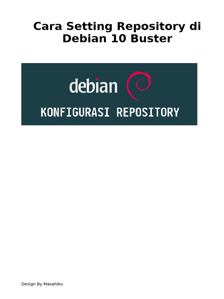 2. Cara Setting Repository di Debian 10 Server | PDF