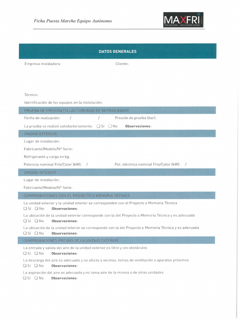 Ficha Equipo Autonomo | PDF