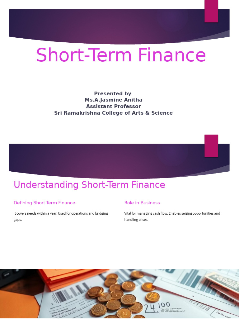 Short Term Finance | PDF