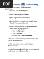 Accessing and Managing KU Student Portal | PDF