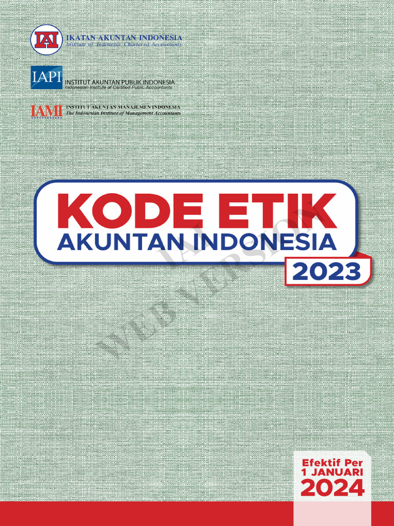 Kode Etik Akuntan Indonesia 2023-2024 | PDF
