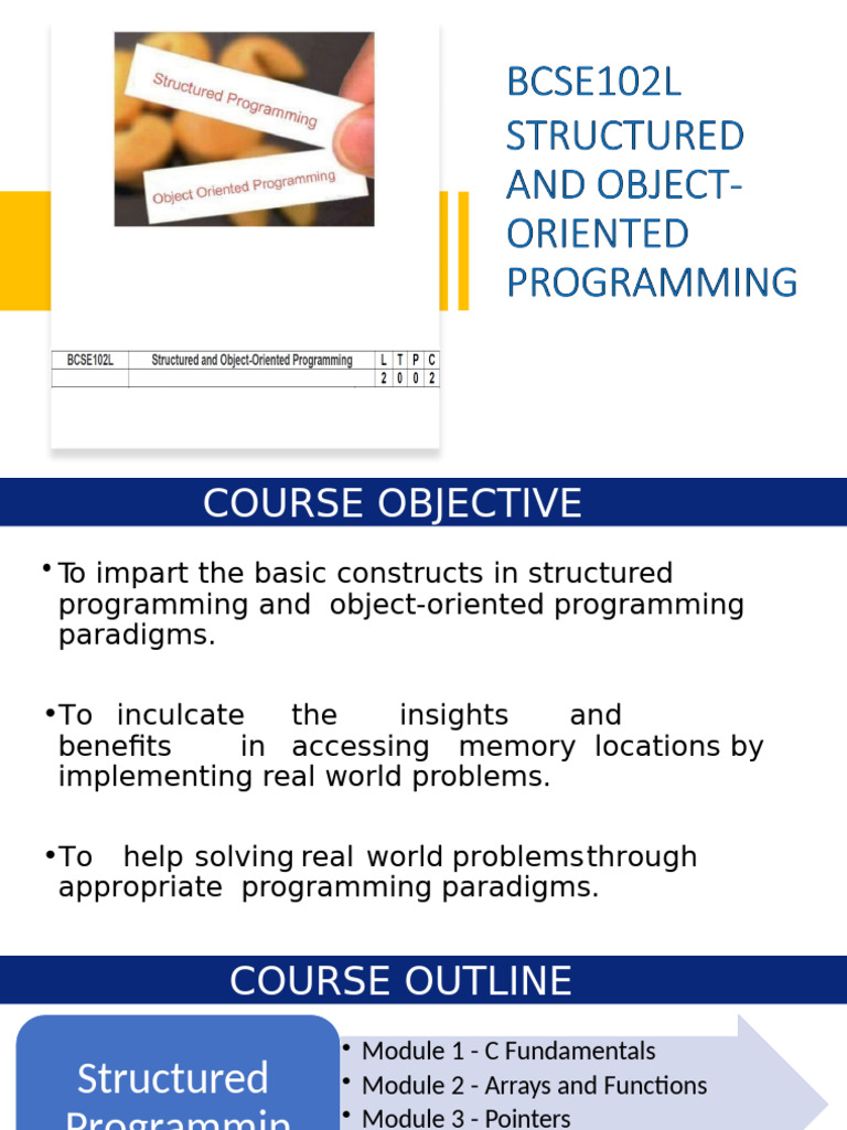 WINSEM2024-25 BCSE102L TH CH2024250501558 Reference Material I 13-12-2024 Introduction to SOOPs ...