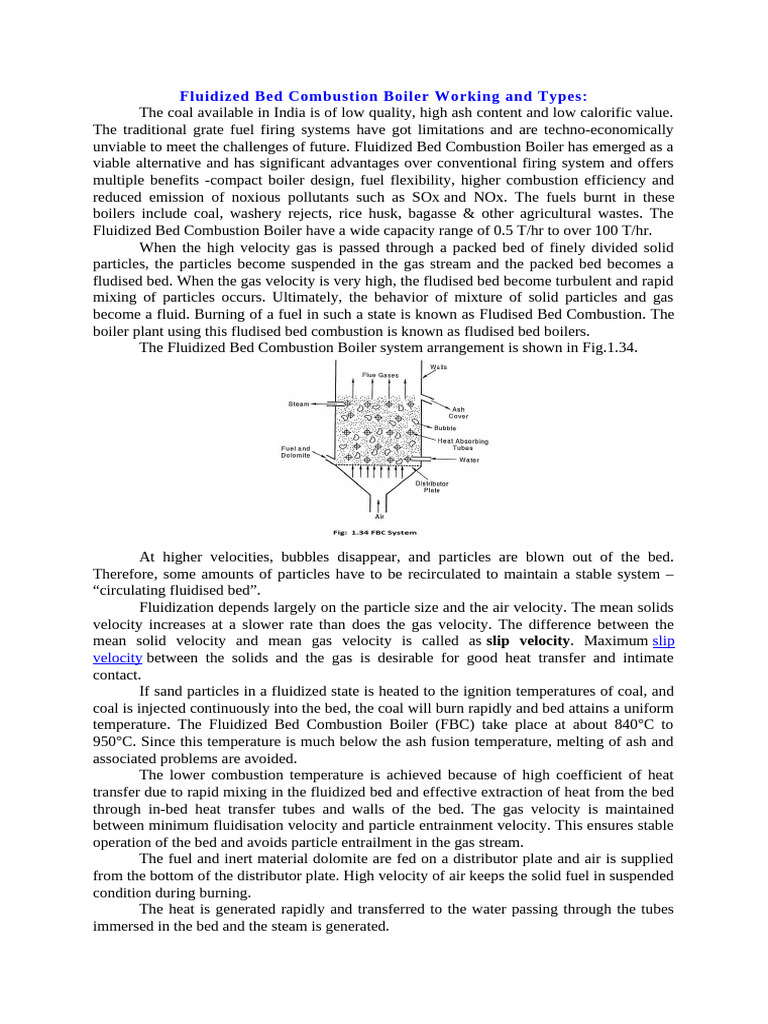 Final Fluidized Bed Combustors | PDF | Fluidization | Combustion