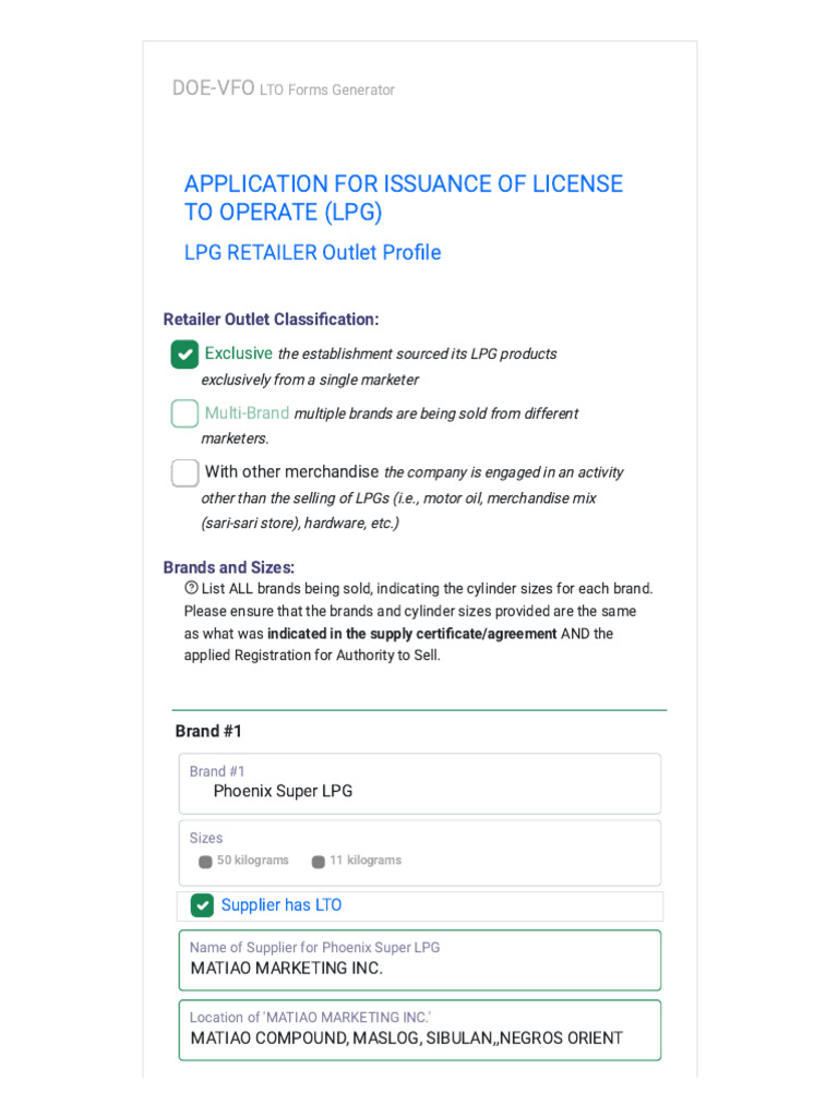 DOE LTO - Register Establishment5 | PDF