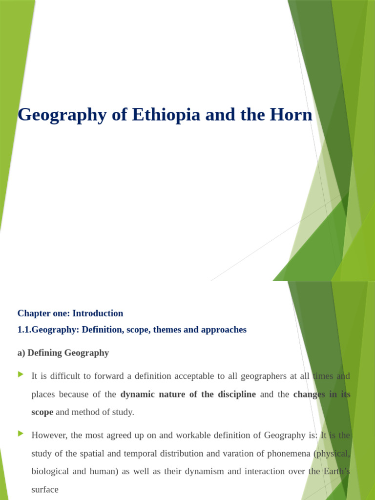 Geography of Ethiopia and The Horn | PDF | Geography | Map
