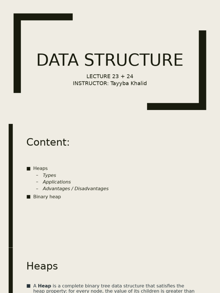 Heaps: Types, Uses, Pros & Cons | PDF | Computer Programming | Algorithms