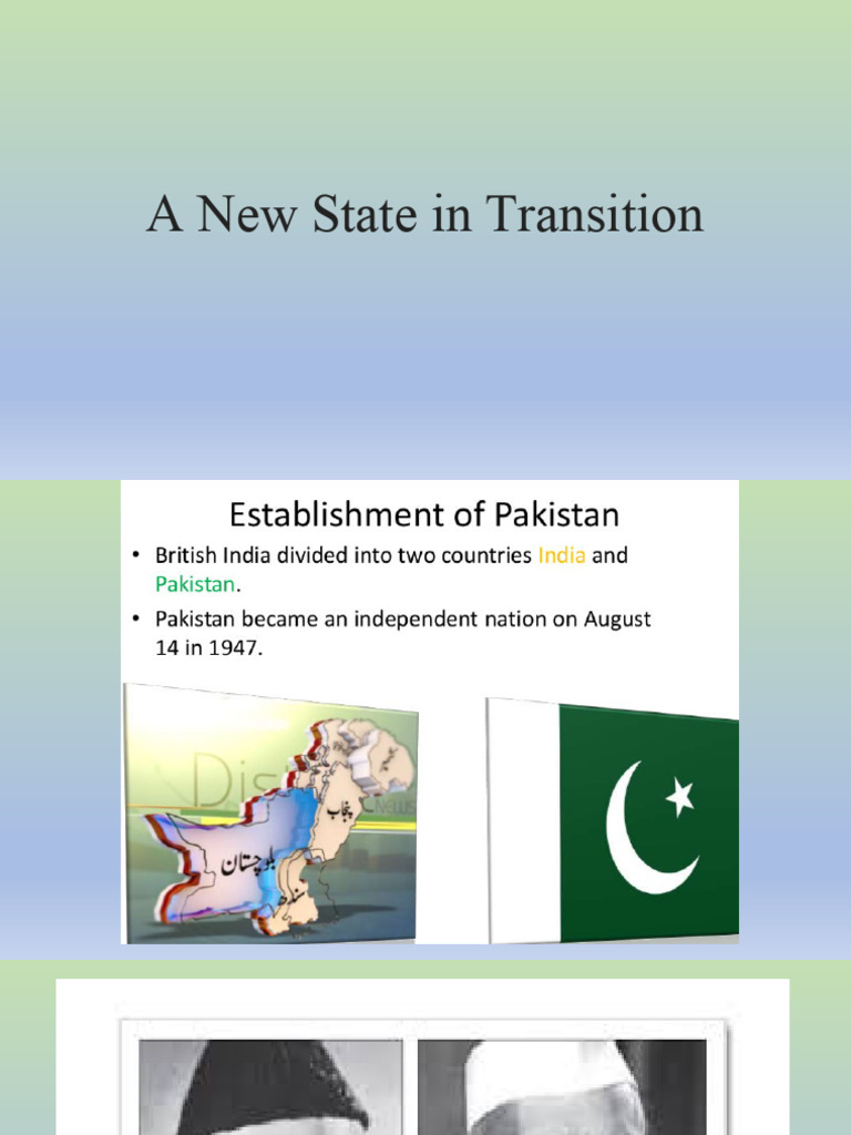 A New State in Transition BDS 1 | PDF