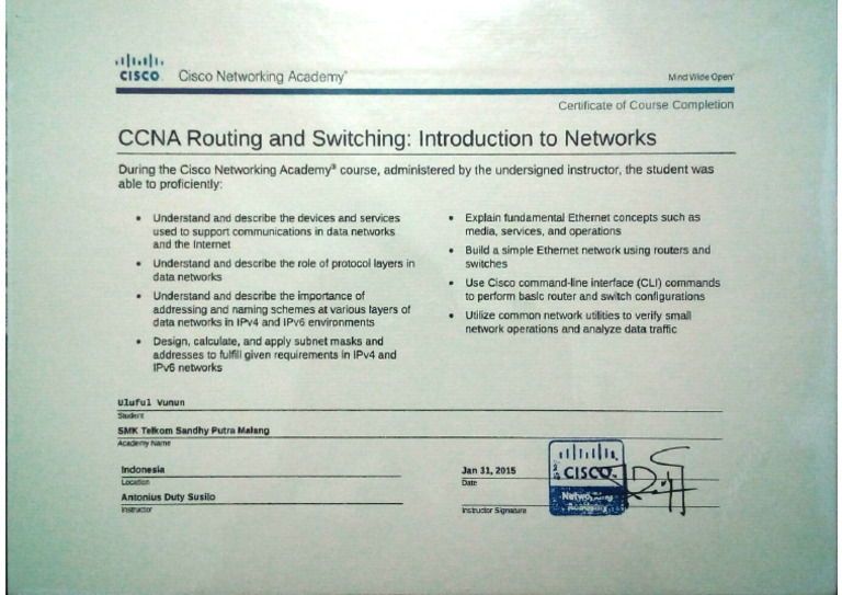 6 Uluful Vunun - CCNA1 | PDF | Computer Network | Network Switch
