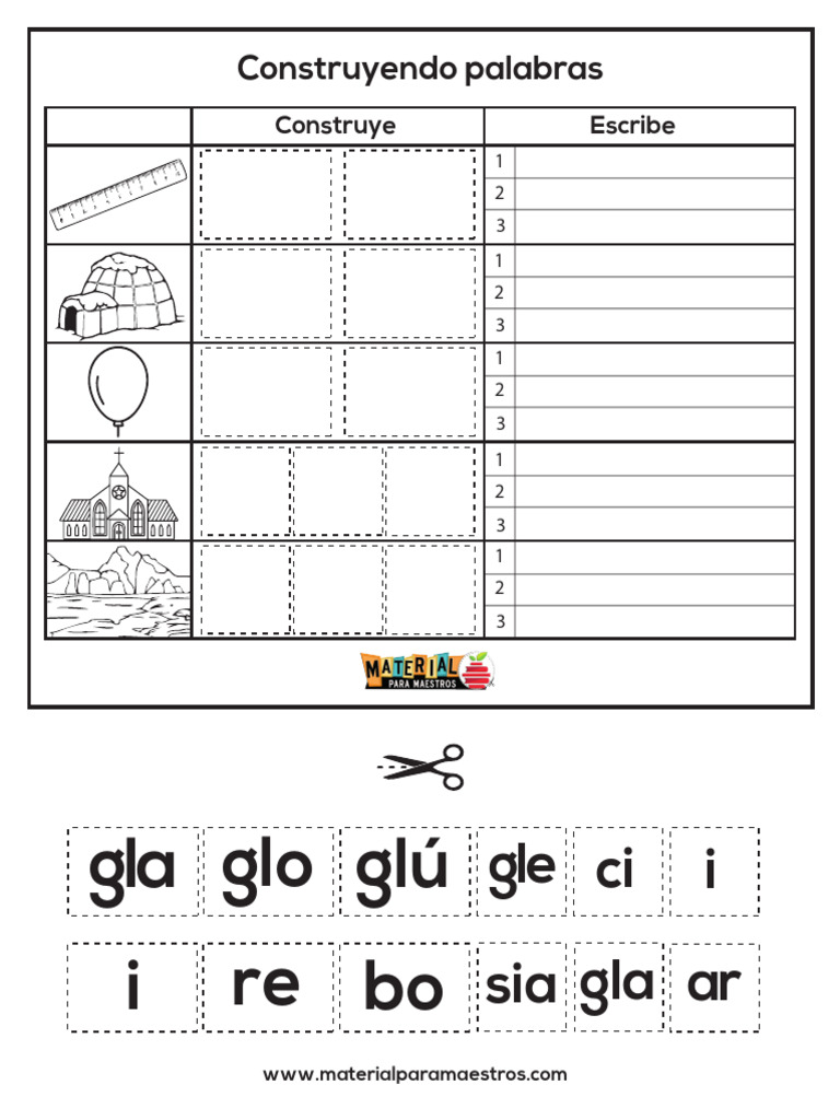 La Sílaba Trabada GL-GL | PDF