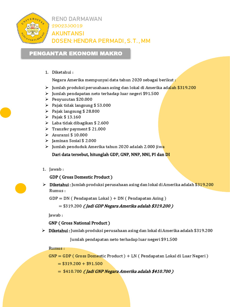 PENGANTAR EKONOMI MAKRO | PDF