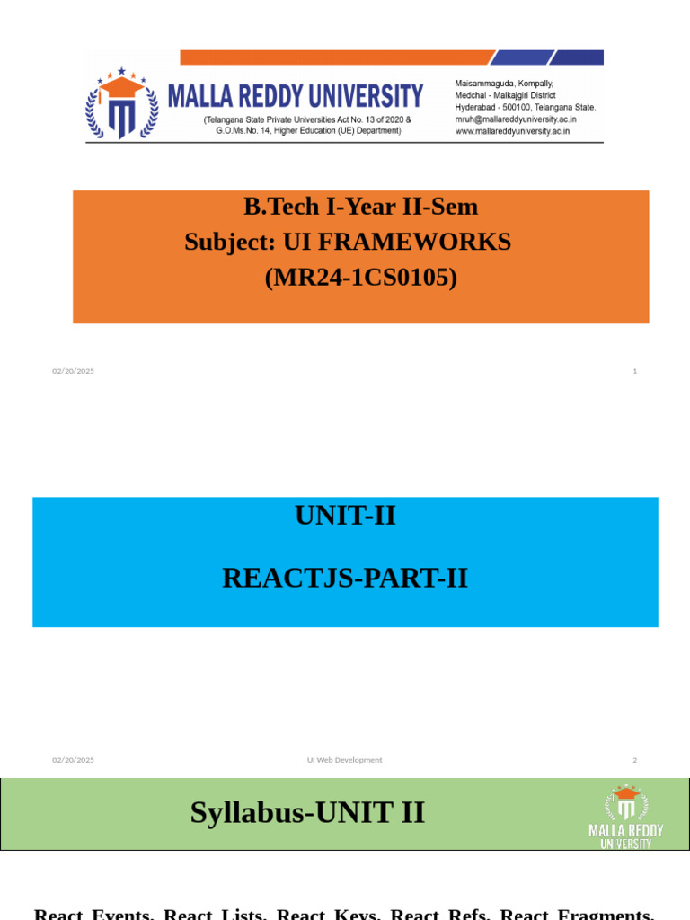UIF_UNIT 2 | PDF | Bootstrap (Front End Framework) | Mobile App