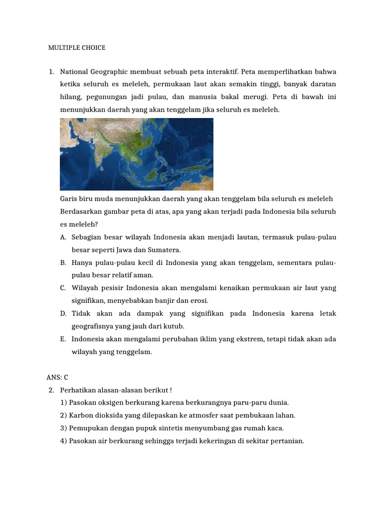 Dampak Es Meleleh Terhadap Indonesia | PDF