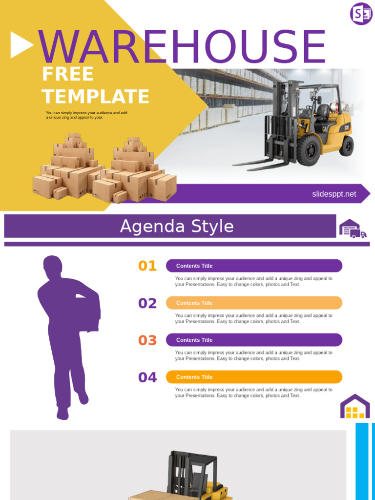Modern Warehouse PowerPoint Template | PDF | Software | Multimedia