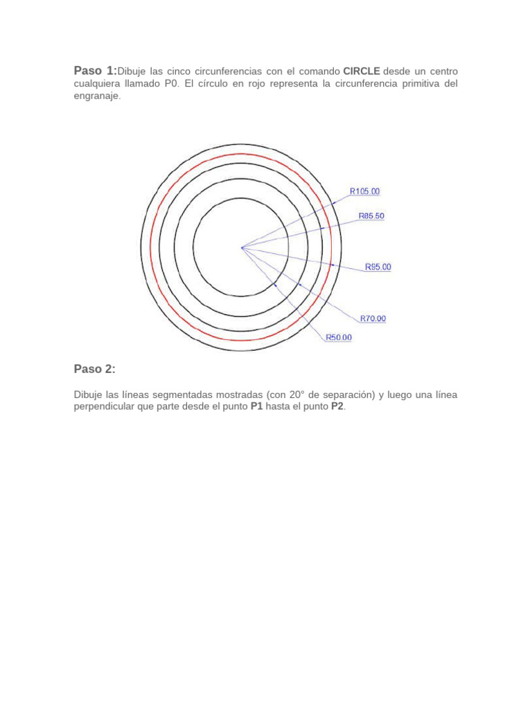 Dibujo de Engranaje Helicoidal | PDF