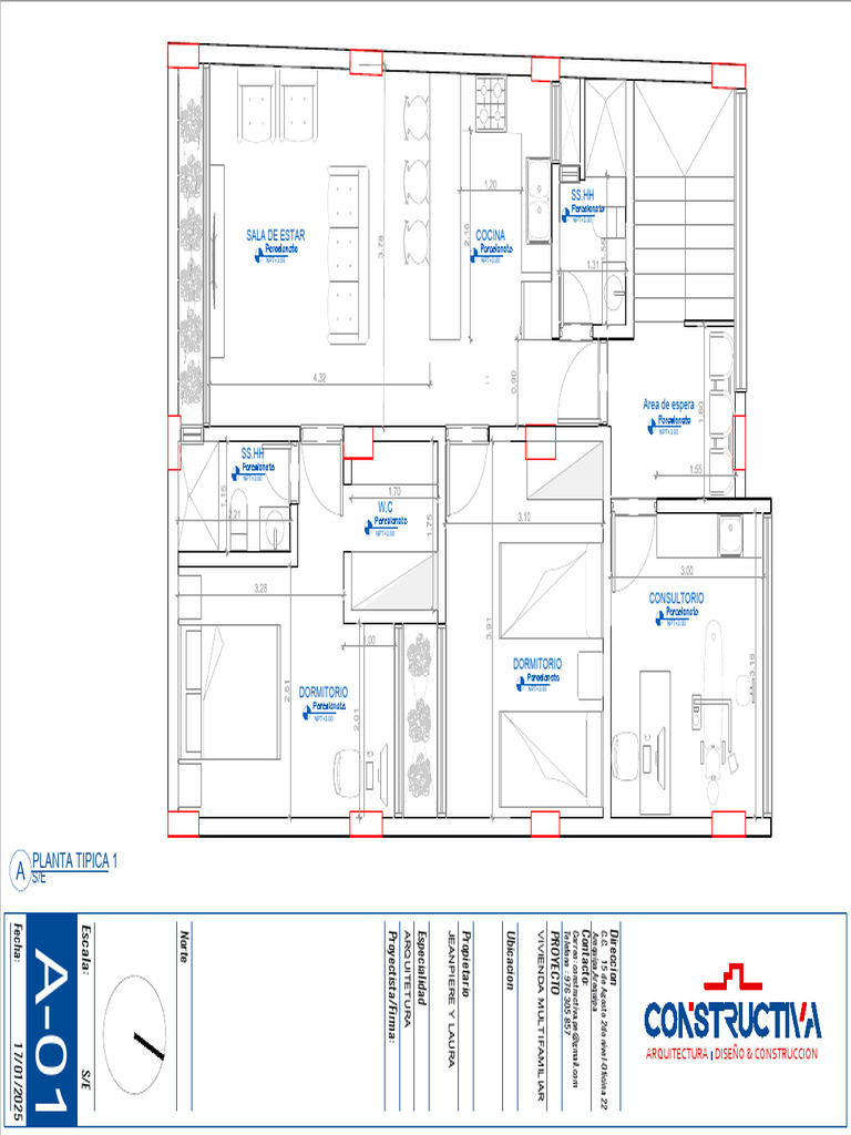 Ss - HH: Planta Tipica 1 | PDF | Alojamiento