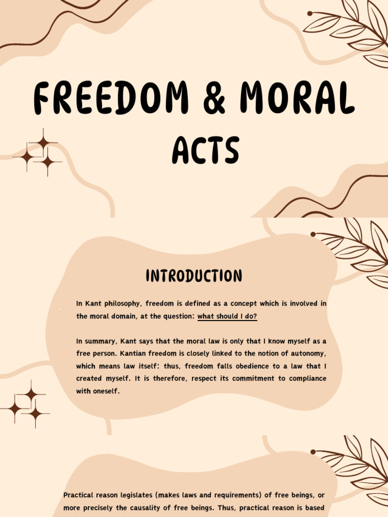 Freedom-And-Morality 20250210 212042 0000 | PDF | Immanuel Kant ...