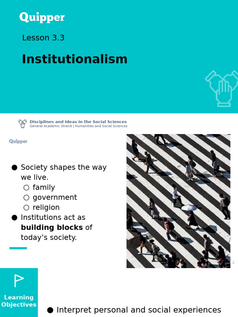 Understanding Institutionalism in Society | PDF | Institution | Society
