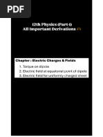 Class 12 Physics All Chapters Combined | PDF | Magnetic Field ...
