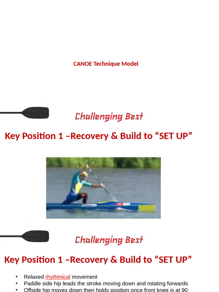 Canoe Technique Model | PDF