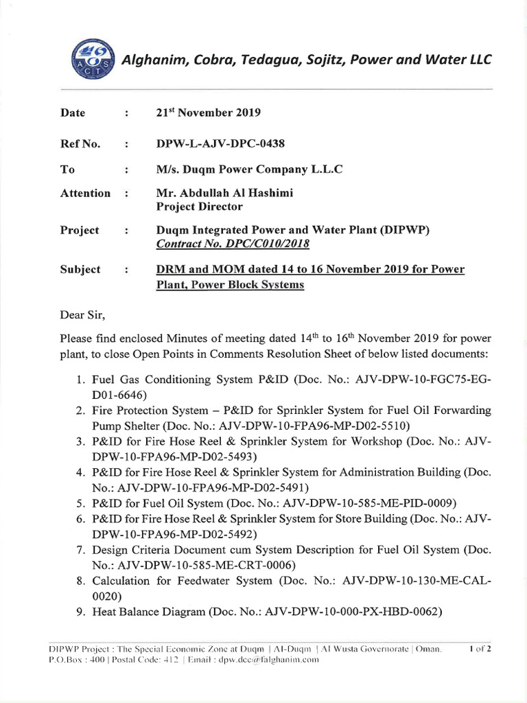 DPW L Ajv DPC 0438 | PDF