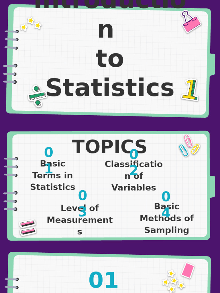Introduction To Statistics | PDF | Statistics | Sampling (Statistics)