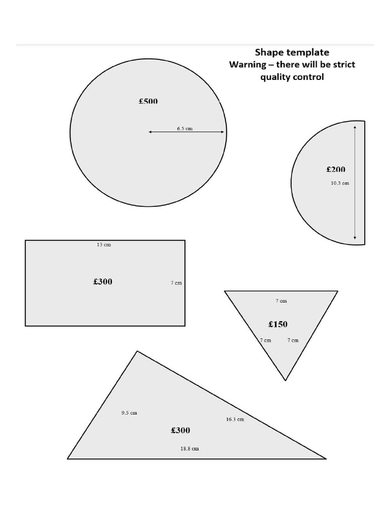 6) Trade Game Shapes | PDF