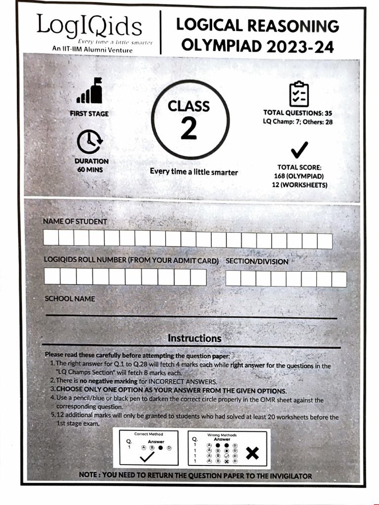 Logiqids Class 2-2023-24 | PDF | Linguistics