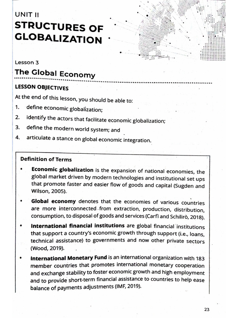 Topic. Global Economy | PDF
