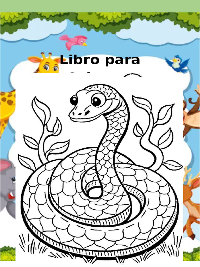 Animales Salvajes para Colorear | PDF