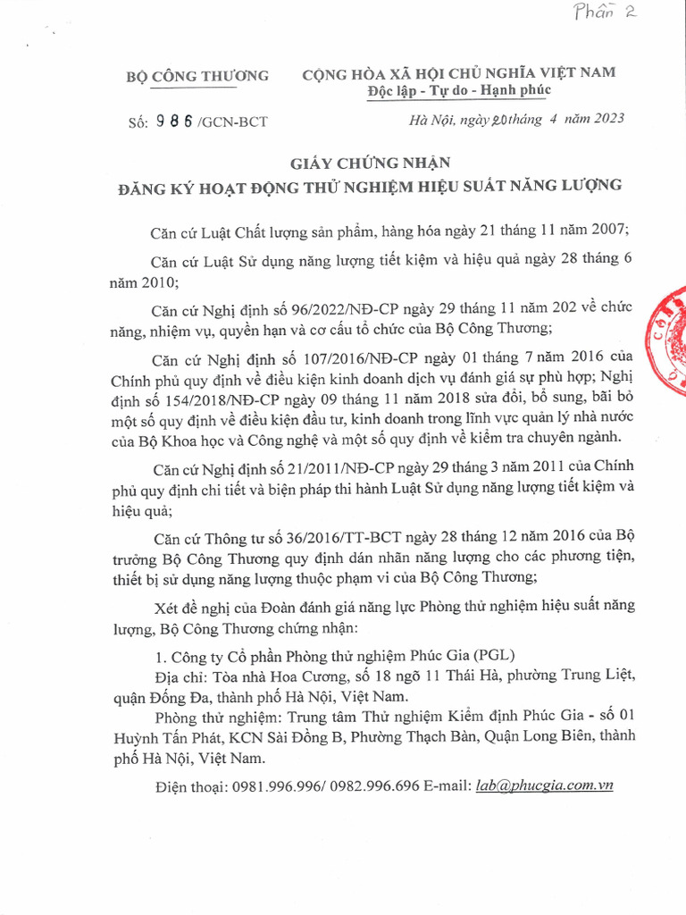 986 GCN-BCT-Giay - Chung - Nhan - Dang - Ky - TN - HSNL-Phúc Gia | PDF