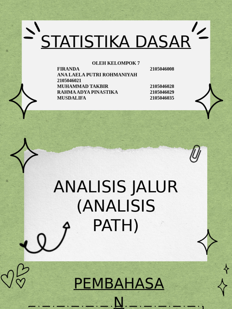 Statdas Analisis Path Kel. 7 | PDF