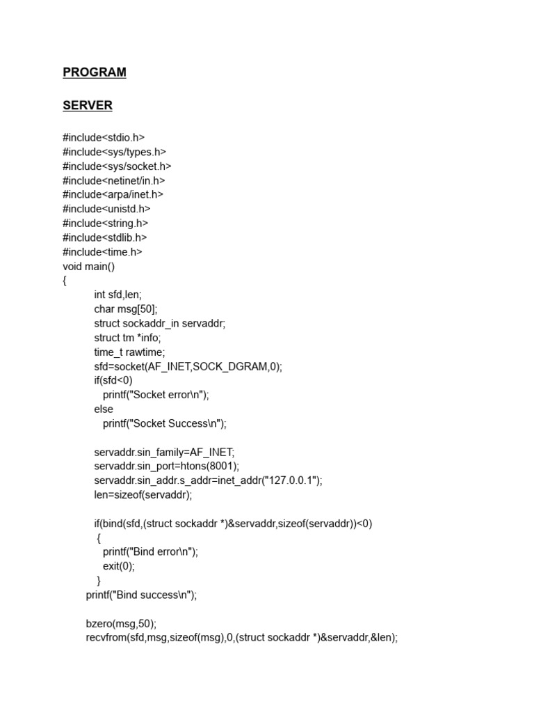 Program Server | PDF