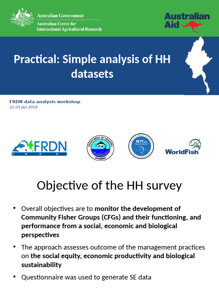 MK Refresher Training On M&E Data Analysis | PDF | Fishery | Data