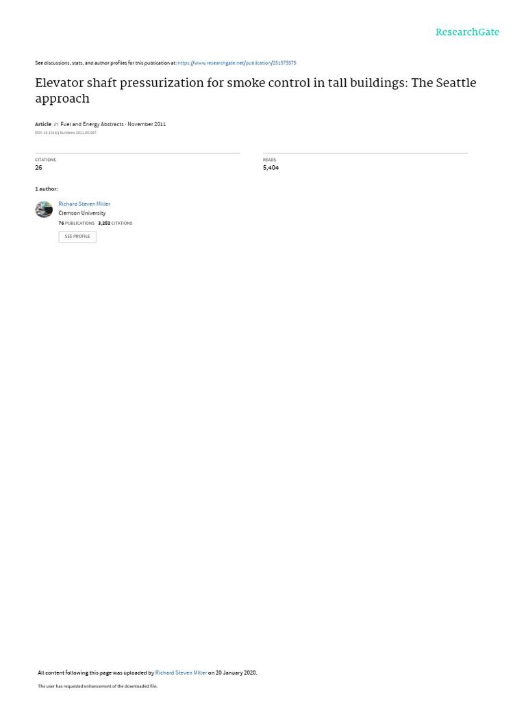 Elevator_shaft_pressurization_for_smoke_control_in | PDF | Elevator ...