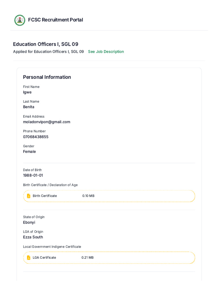 Apply for Education Officers I, SGL 09 - undefined - Federal Civil ...
