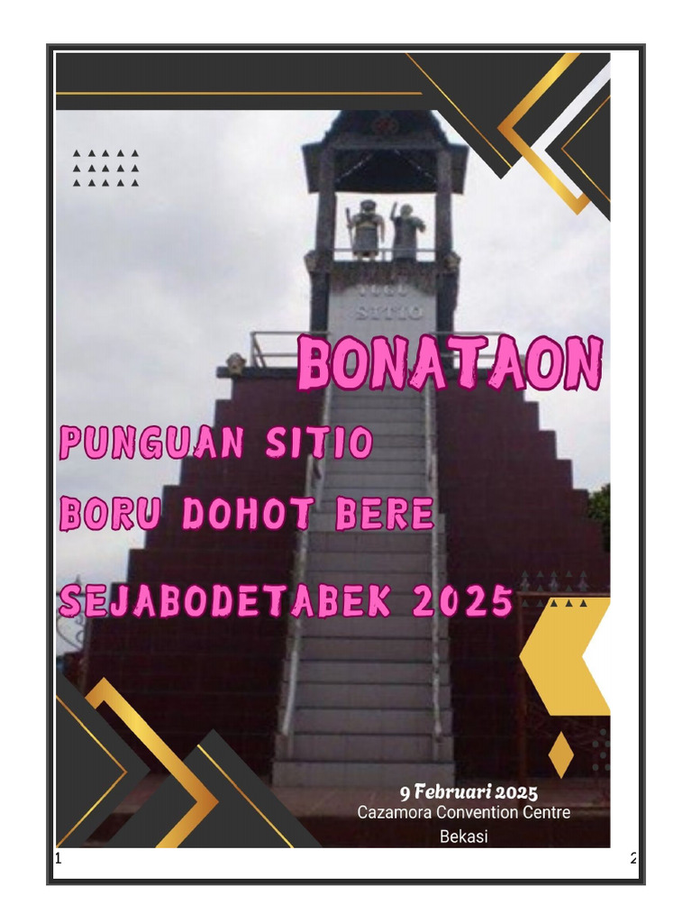 Tertib Acara Bonataon Sitio 2025 - New | PDF