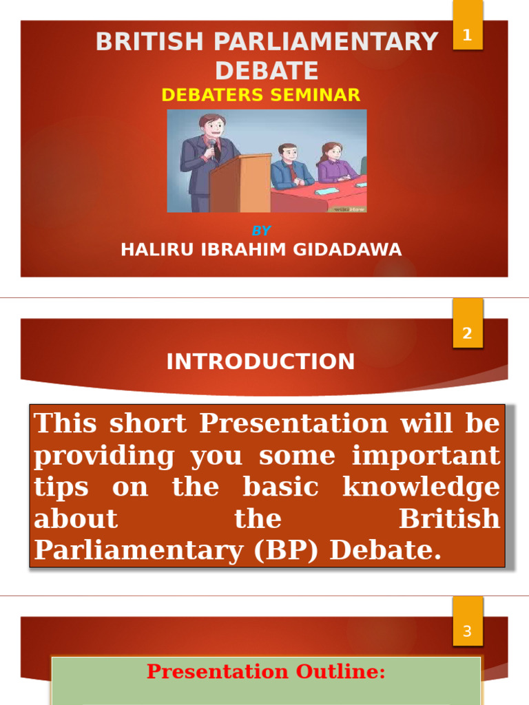 British Parliamentary Debate Guide | PDF