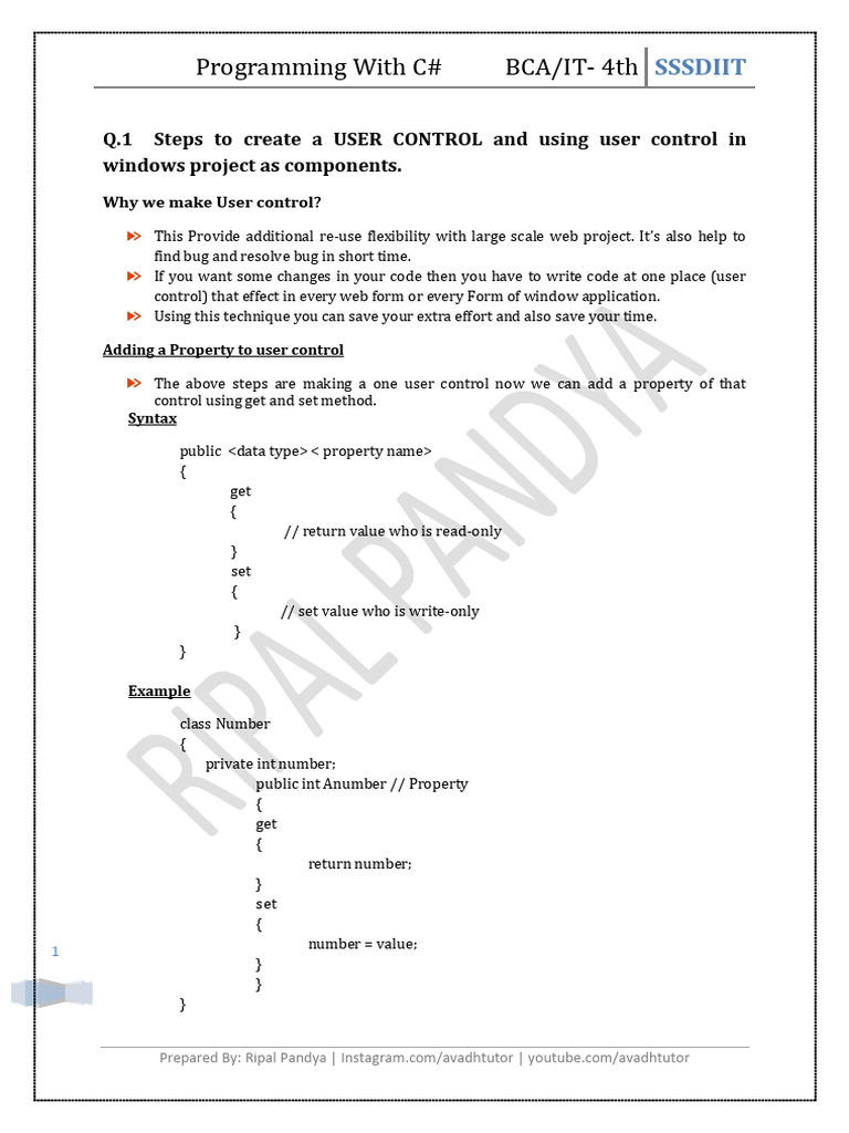UNIT5 User Control Crystal Report Setup Project | PDF | C Sharp (Programming Language ...