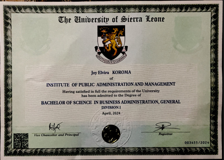 Joy's Certificate | PDF