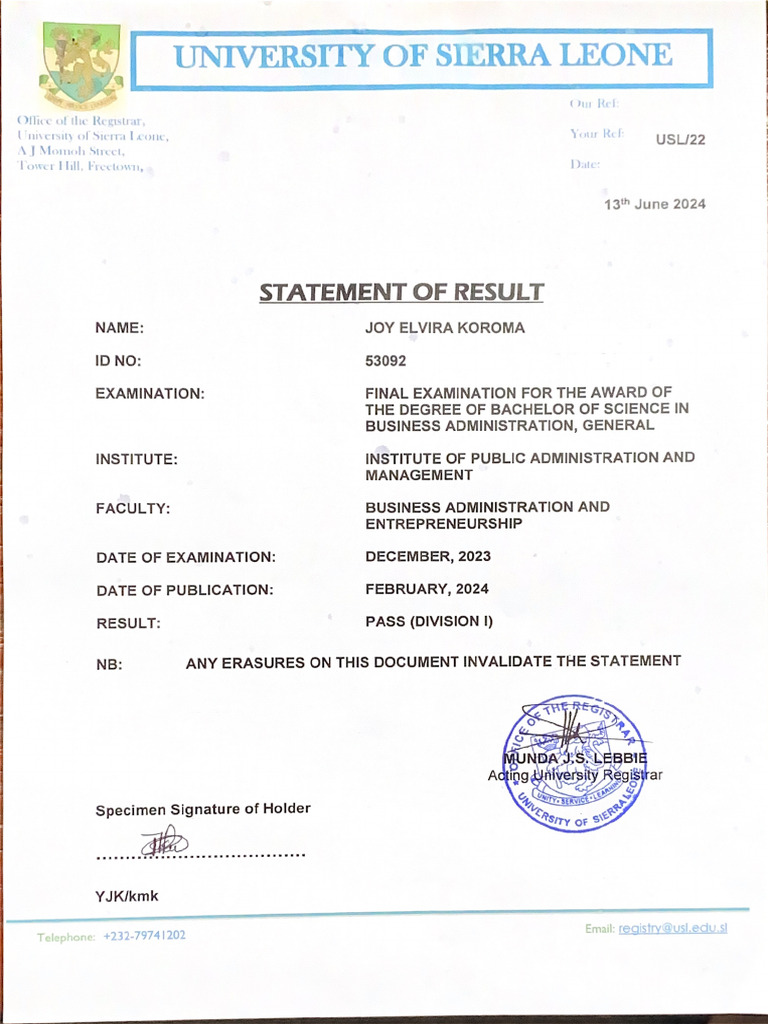 Joy Statement | PDF