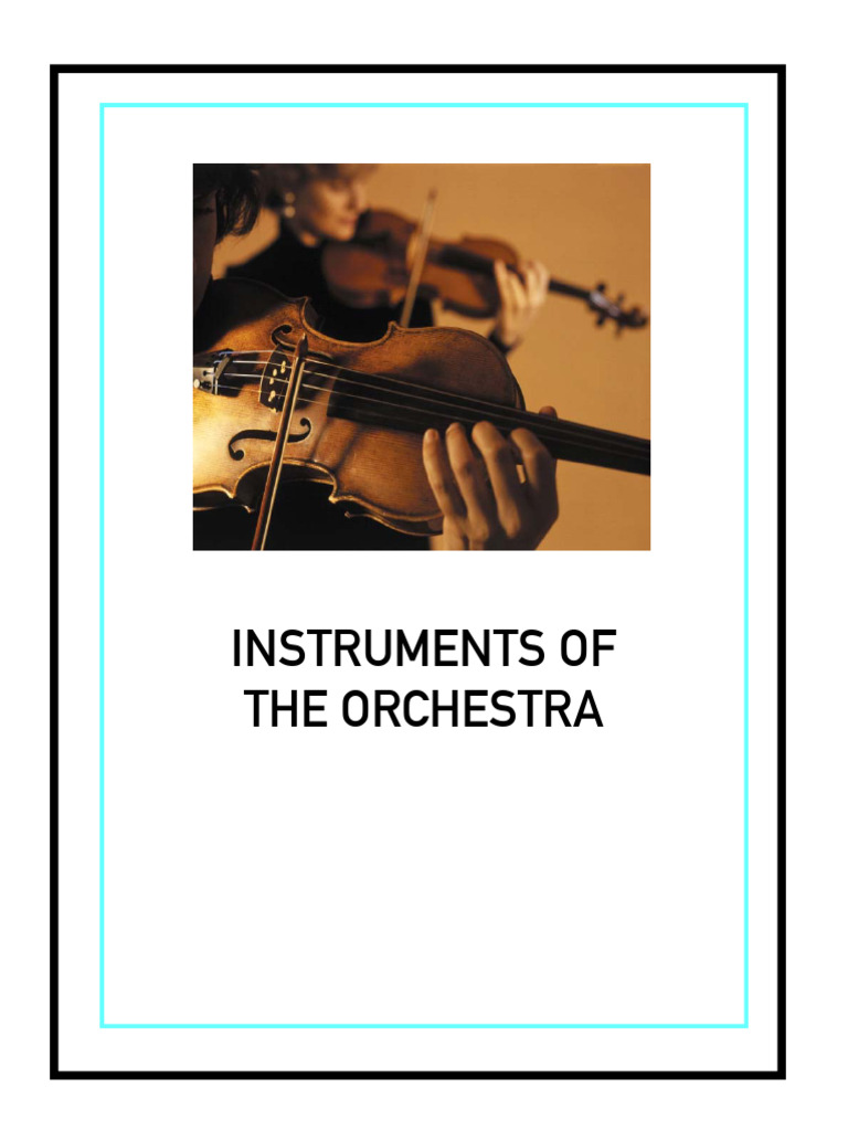 Orchestra Instrument Families Explained | PDF | String Instruments ...