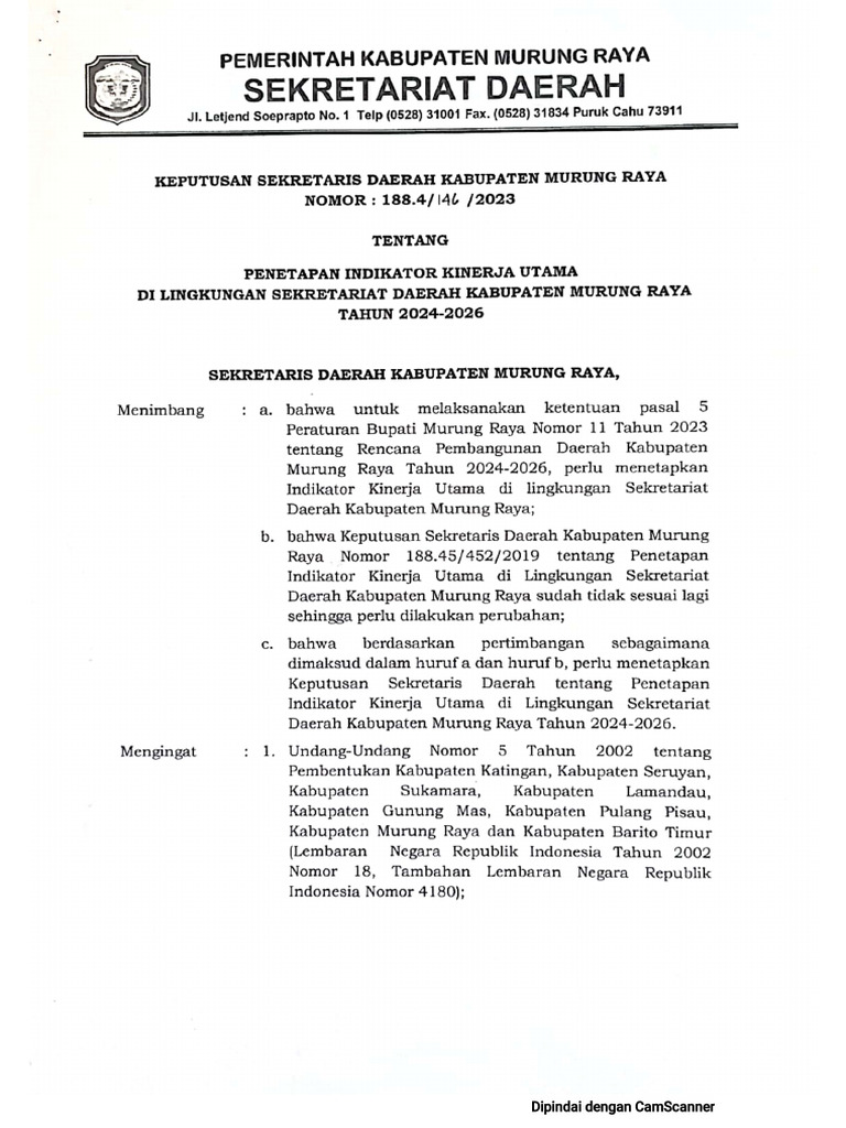 IKU SETDA TAHUN 2024-2026 | PDF