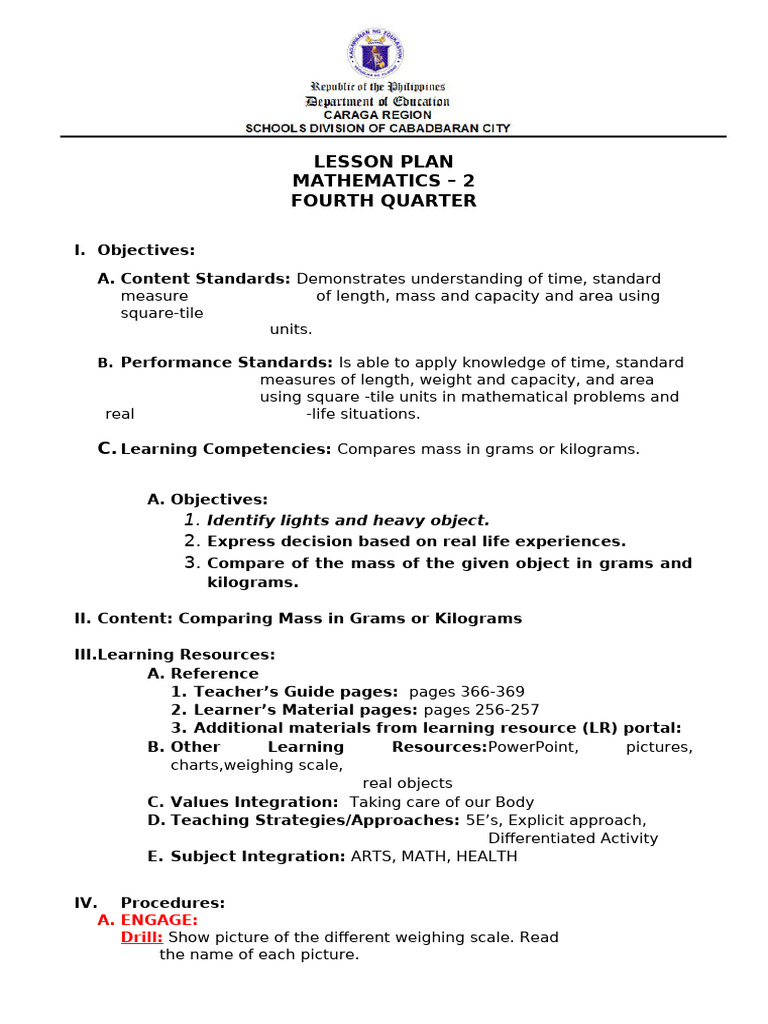 CO2-VIRGELYN-MATH2-4TH-QUATER (Autosaved) (1) | PDF | Kilogram | Weight
