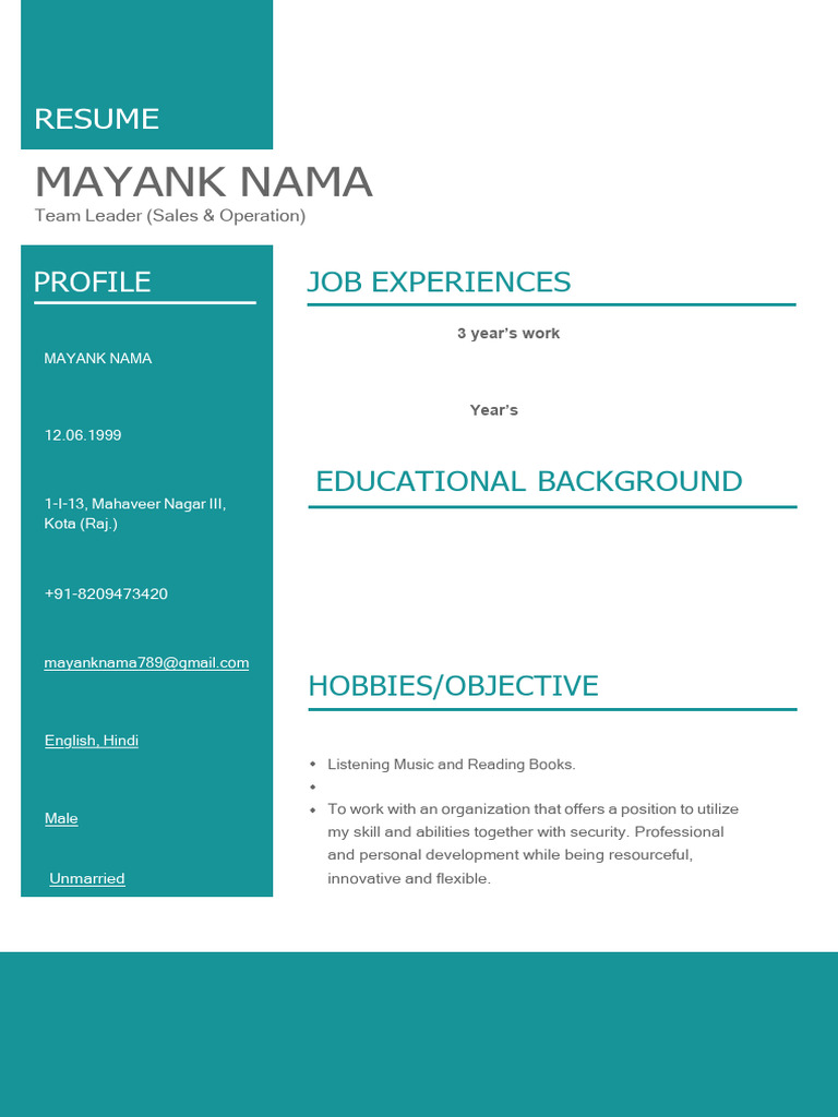 mayank nama resume (1) | PDF