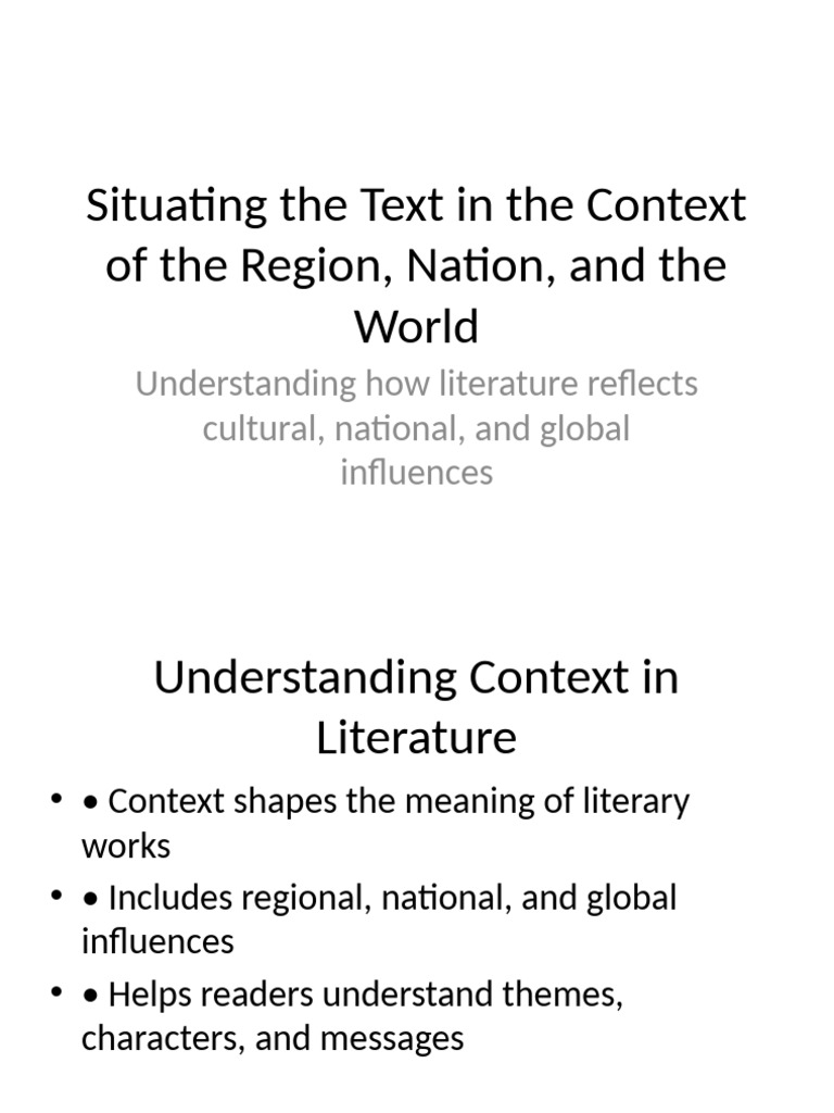 Situating Text Context | PDF