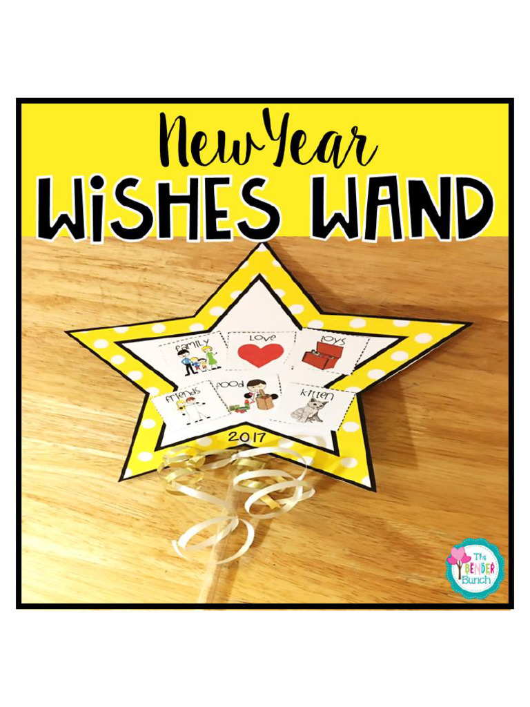 NewYearsWishesWandCraftActivityFreebie 1 | PDF